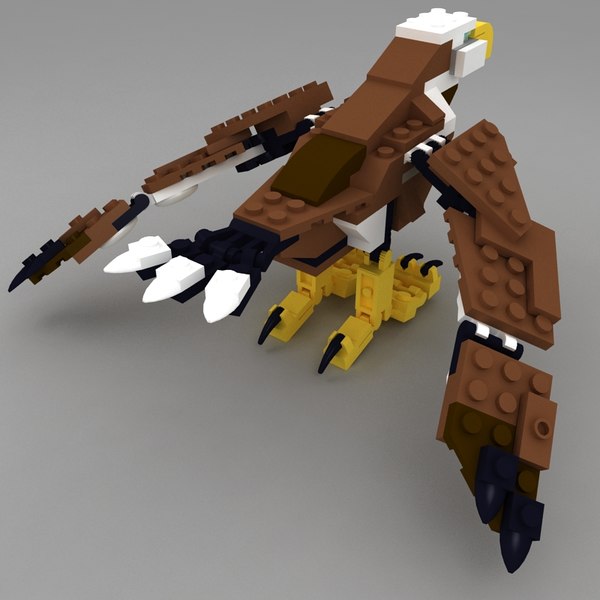 3d lego eagle wings model
