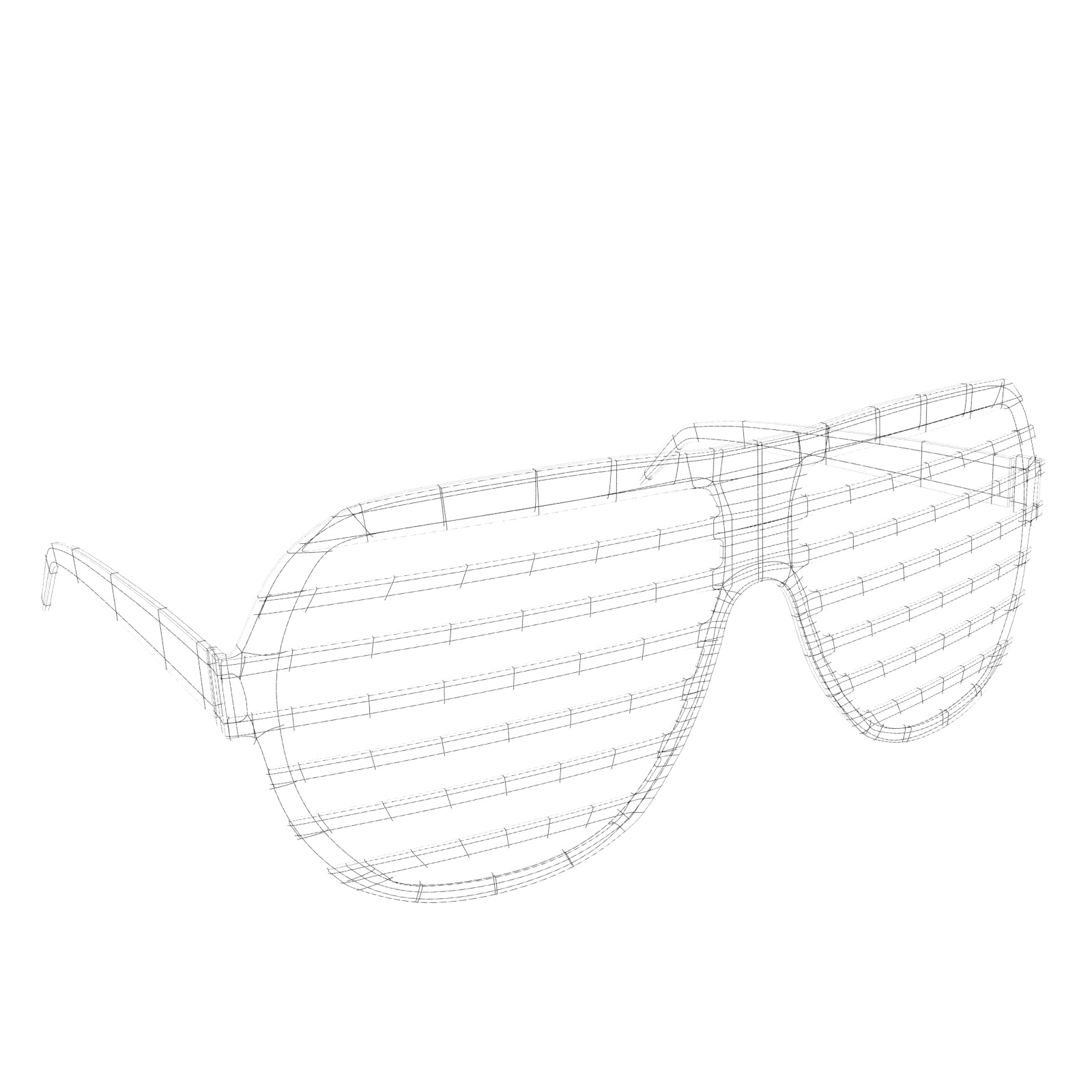 shutter shades 3d model
