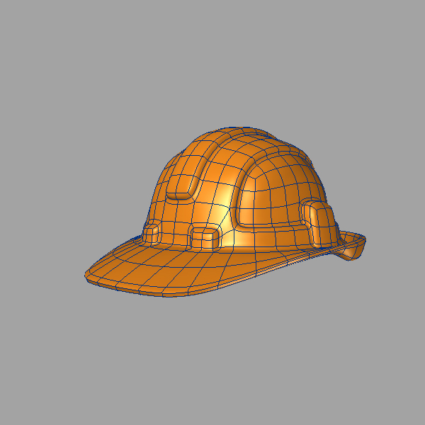 cartoon hard hat obj