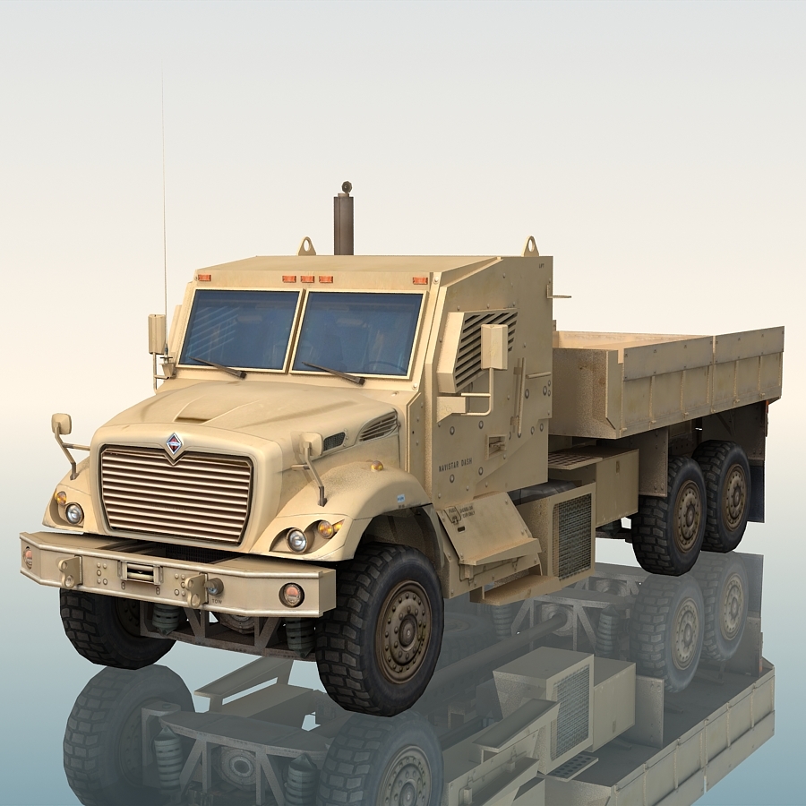 navistar 7000 mv military truck 3d model