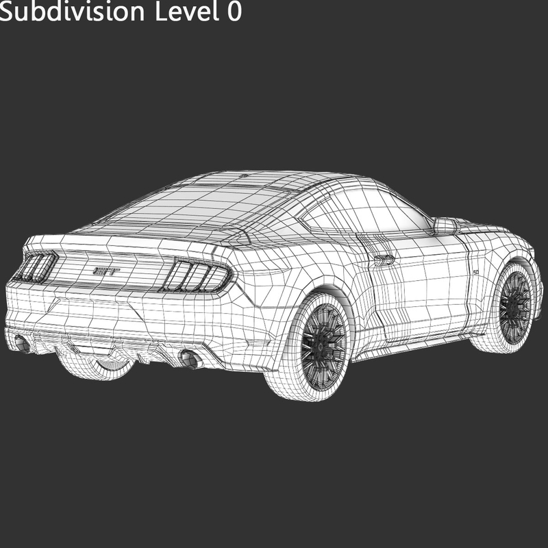 mustang gt 3d model