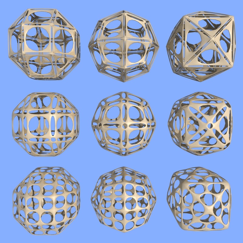 geometric shape mht-08 3d model