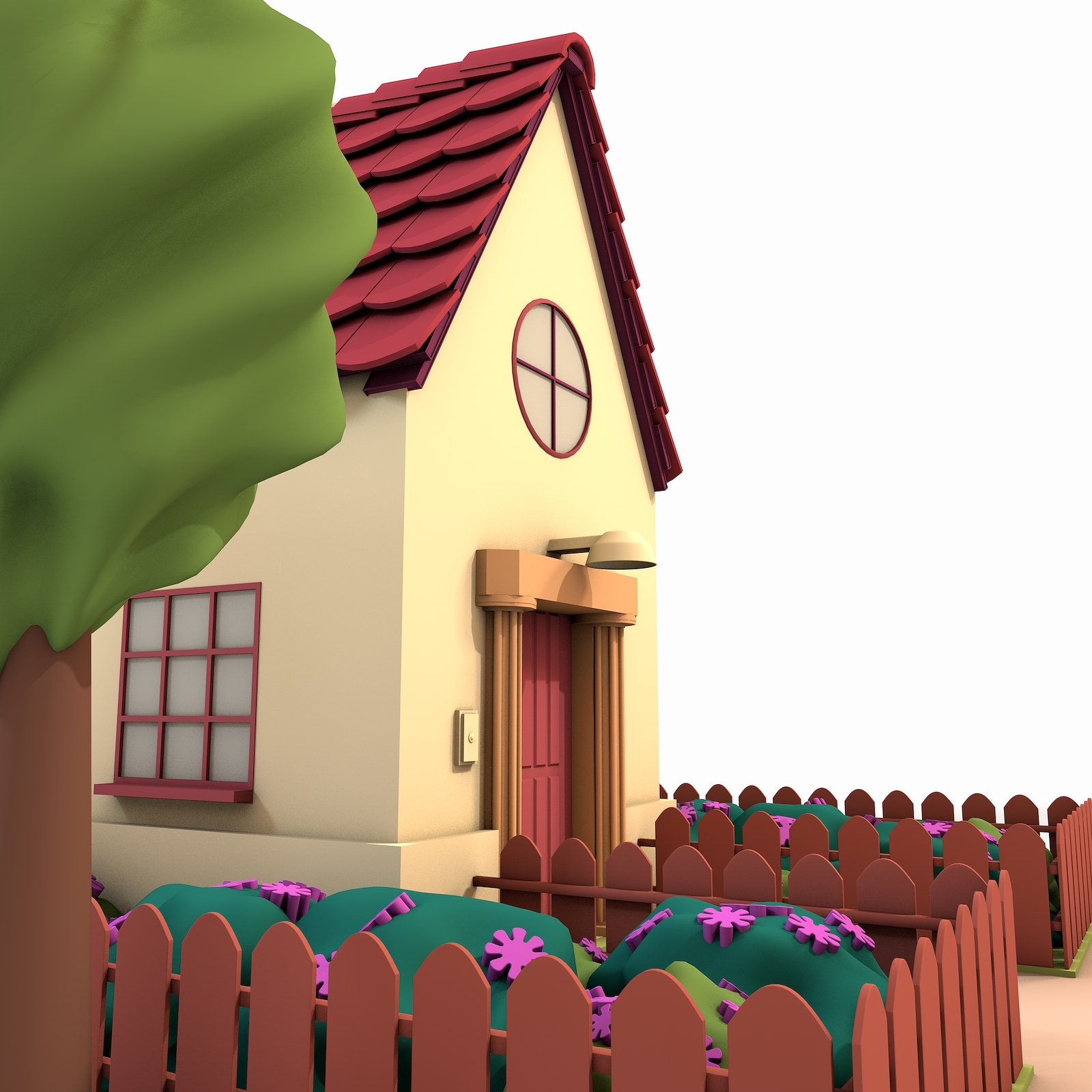 3d model cartoon house