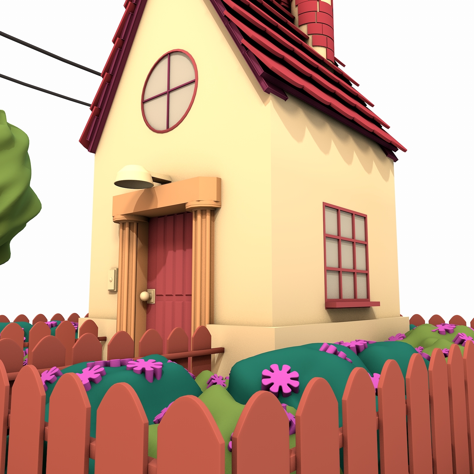 3d model cartoon house