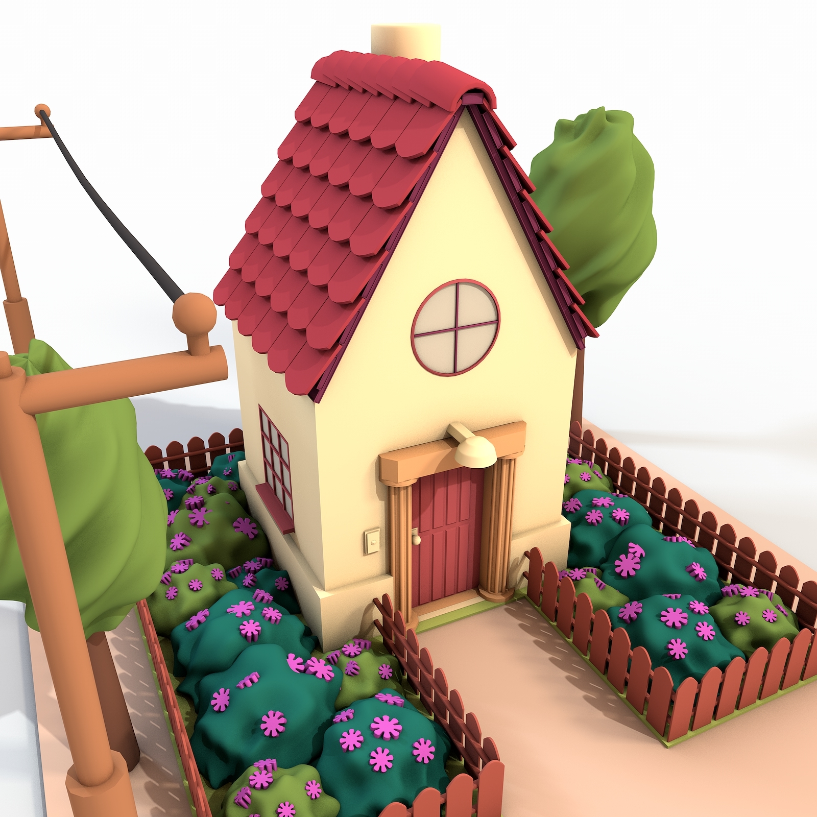 3d model cartoon house