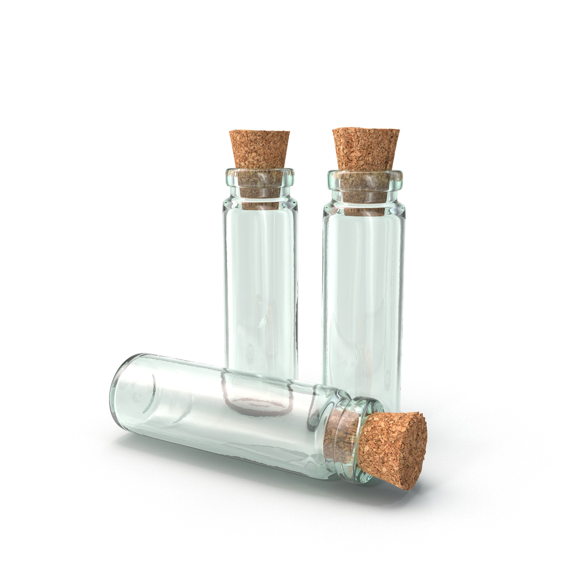 Glass Bottles Corks C4d Glass Bottles Corks C4d