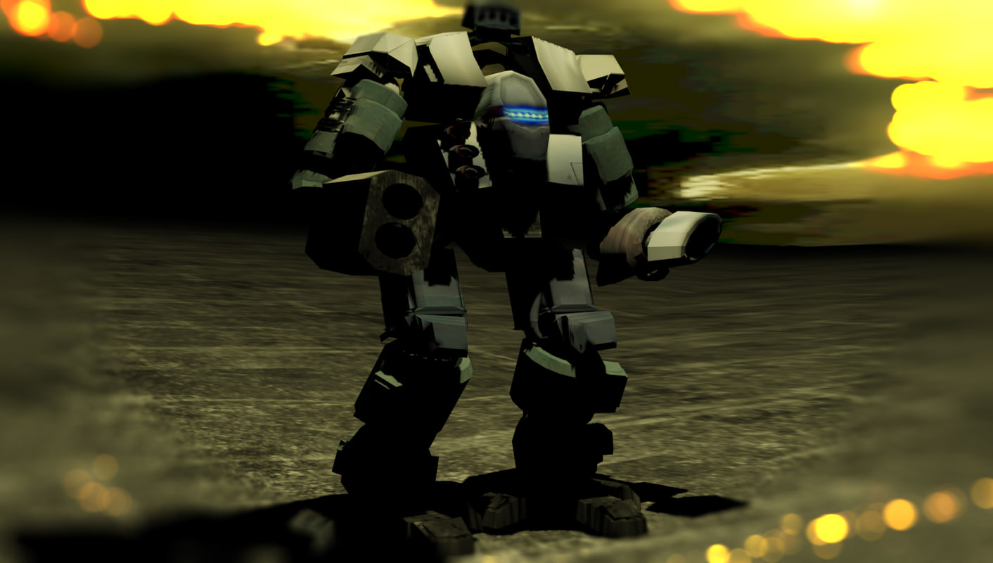 heavy mech warrior 3d max