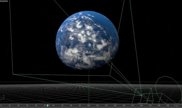 earth day night 3d c4d