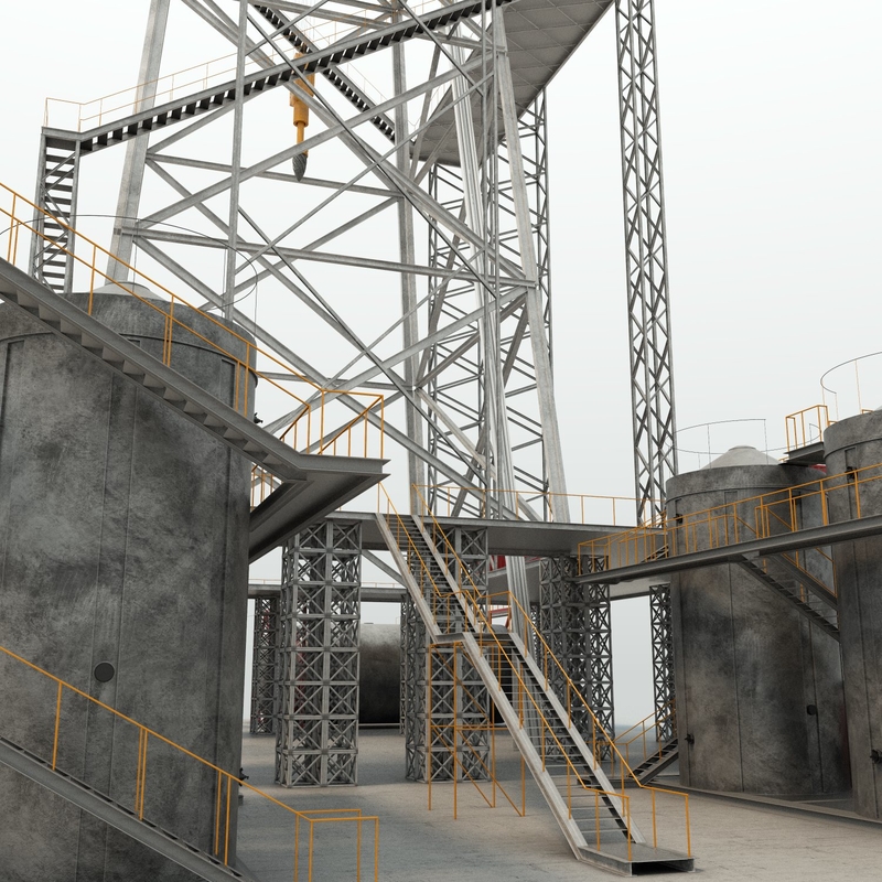 drilling rig 3d model