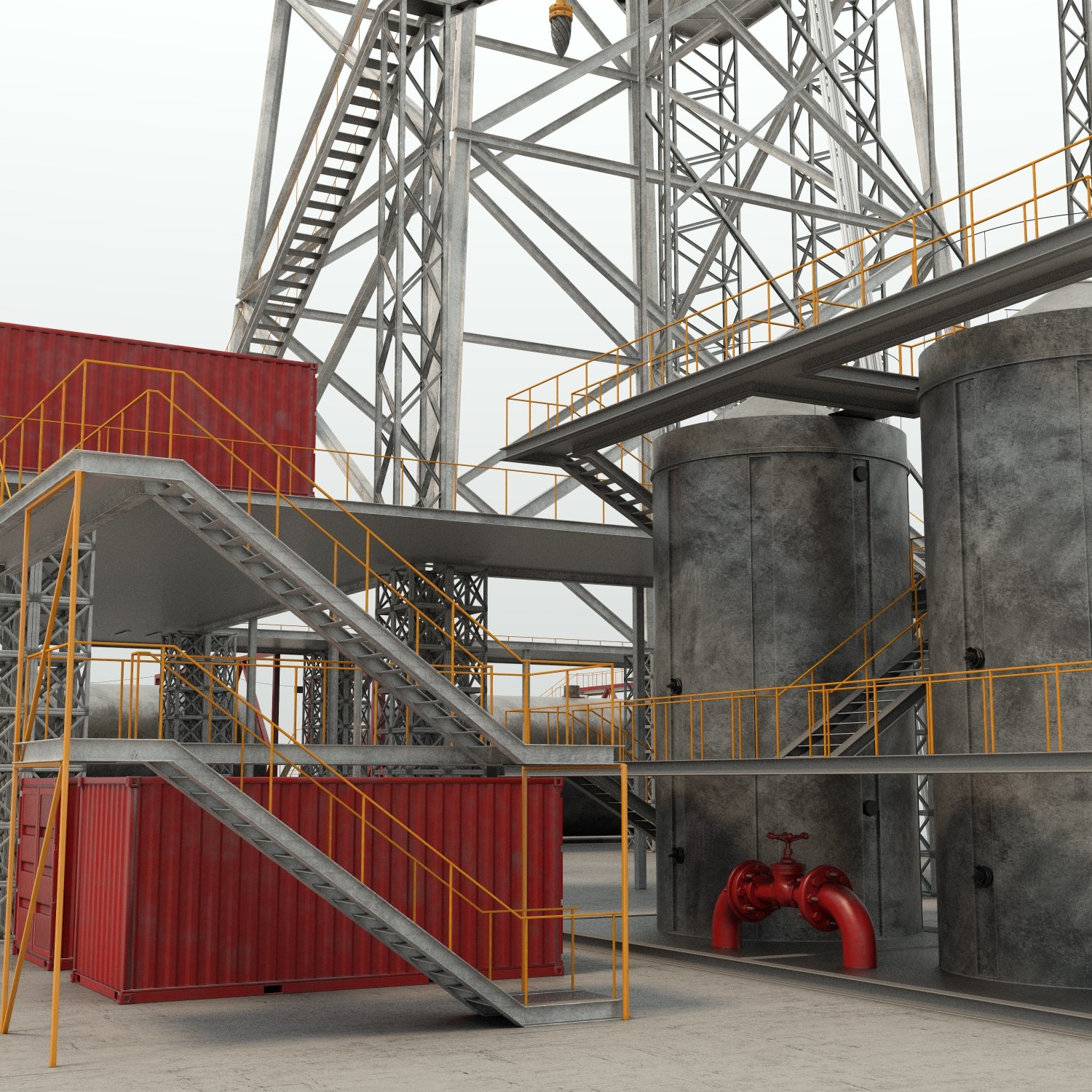 drilling rig 3d model