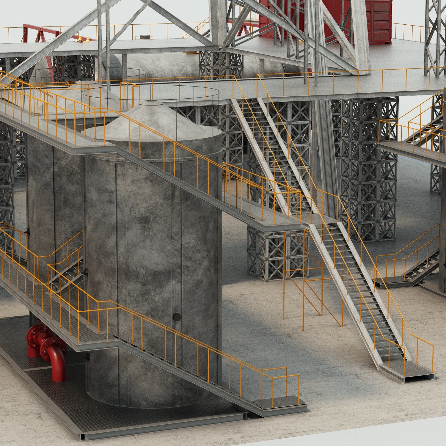 drilling rig 3d model