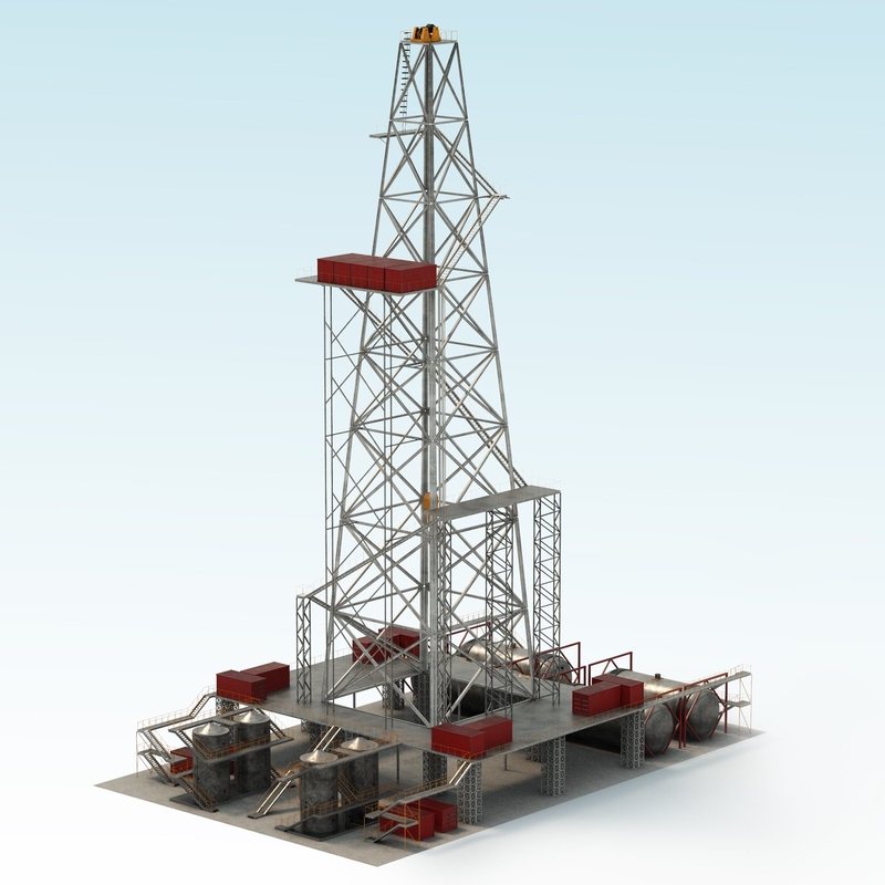 drilling rig 3d model