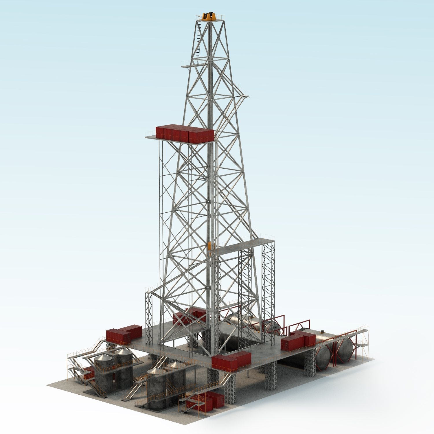 drilling rig 3d model