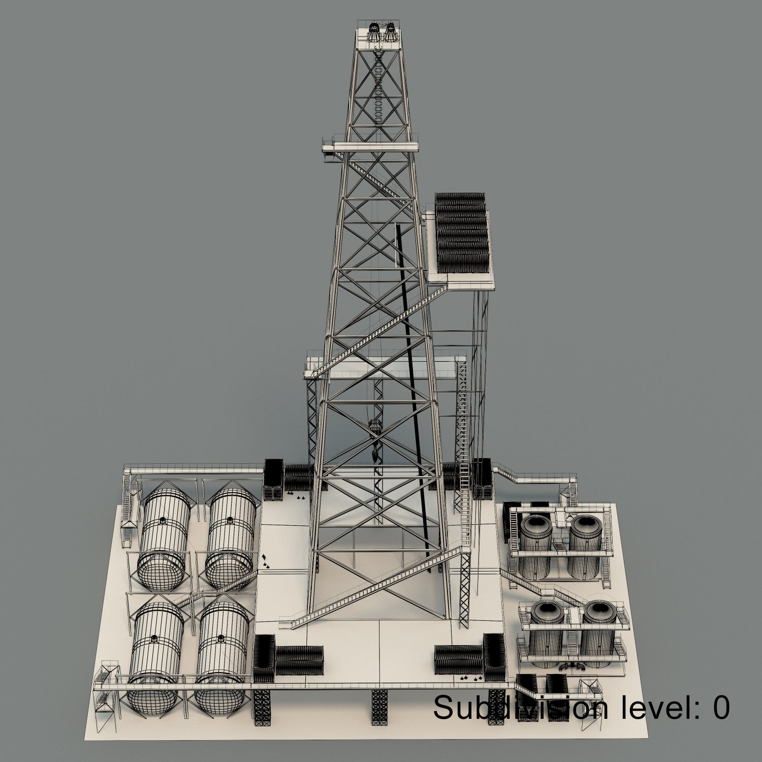 drilling rig 3d model