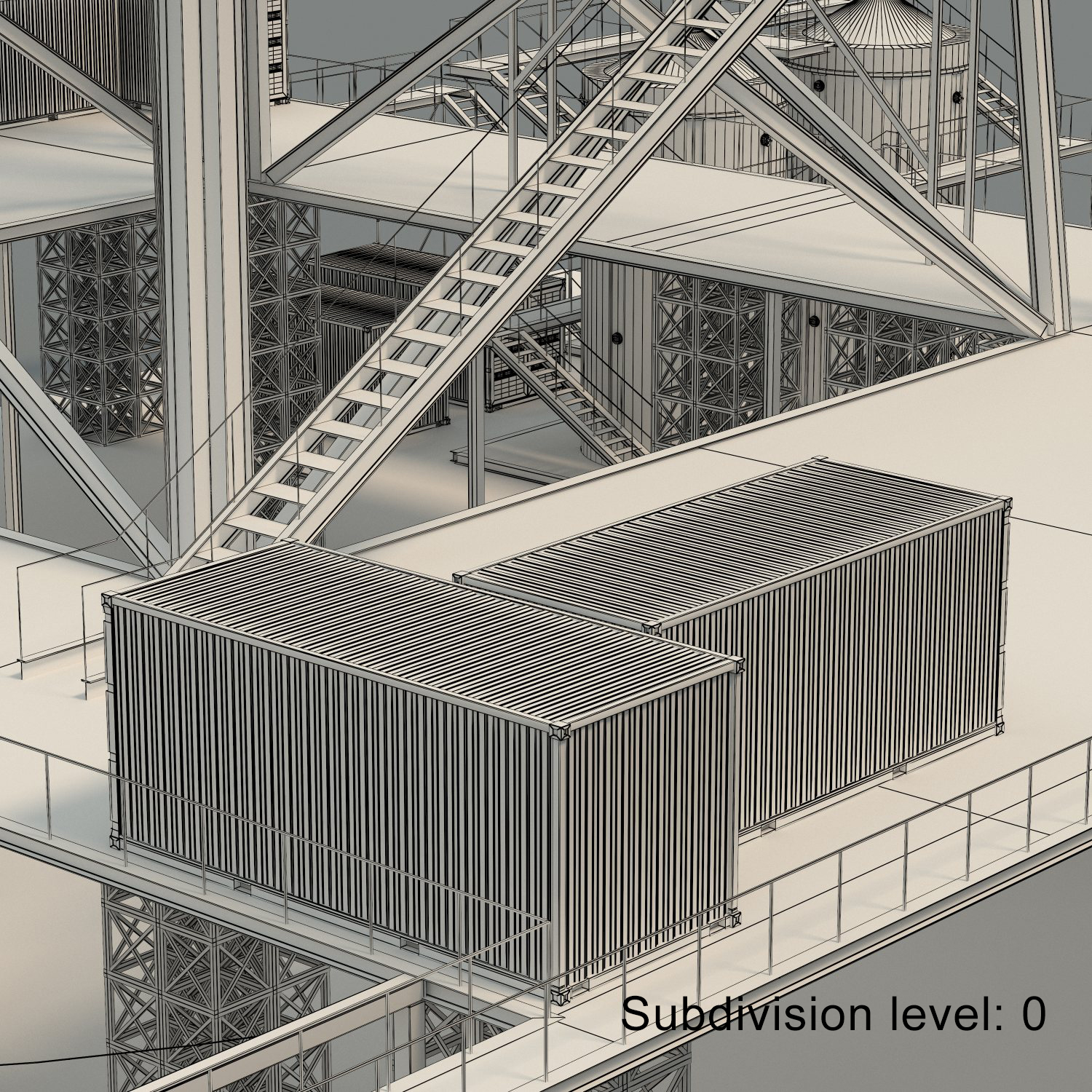 drilling rig 3d model