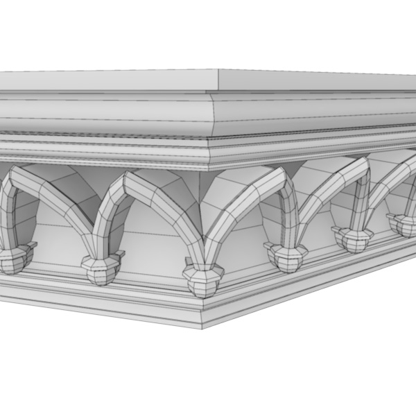 3ds max arched moulding