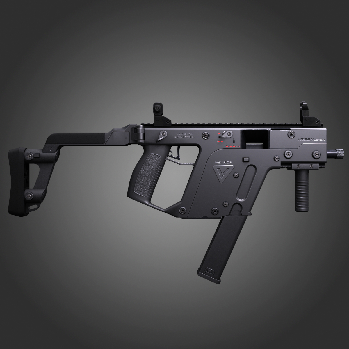 3d max kriss smg vector