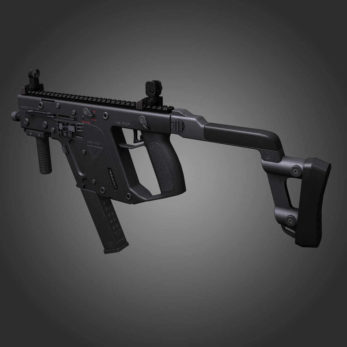 3d max kriss smg vector