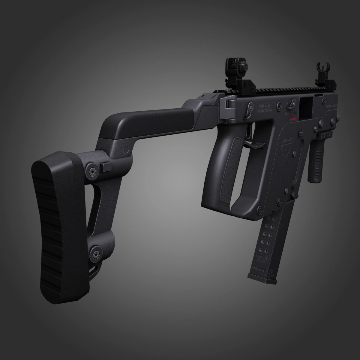 3d max kriss smg vector