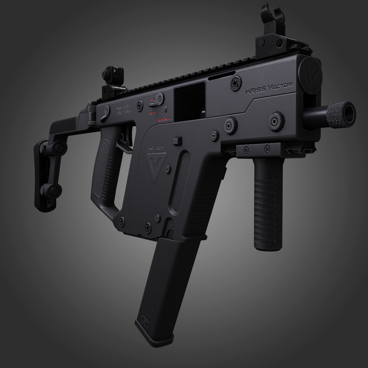 3d max kriss smg vector