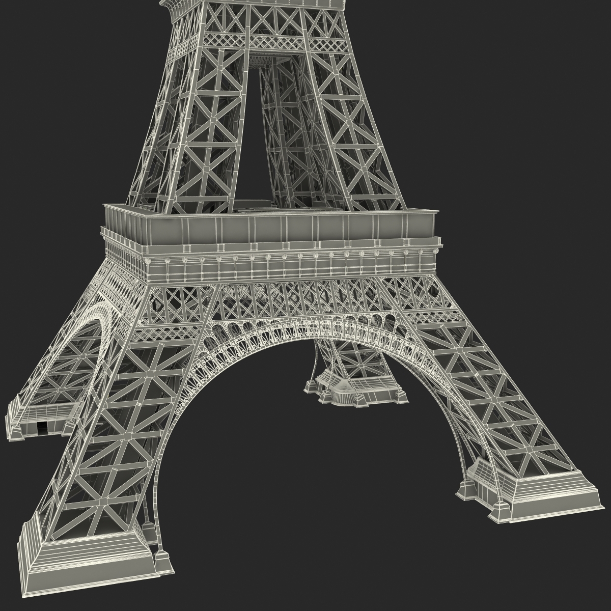 eiffel tower 2 c4d