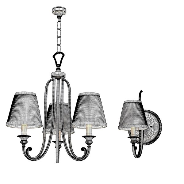 3dsmax feiss f2641-3svsd abbey