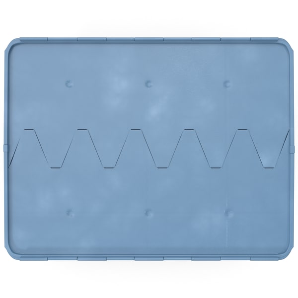 3d model of plastic crate lid