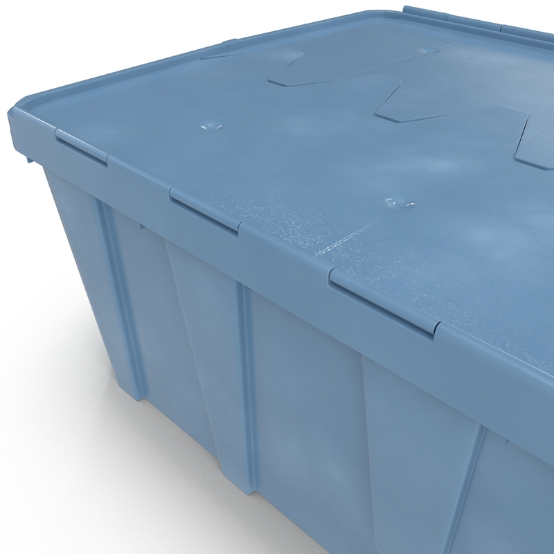 3d model of plastic crate lid