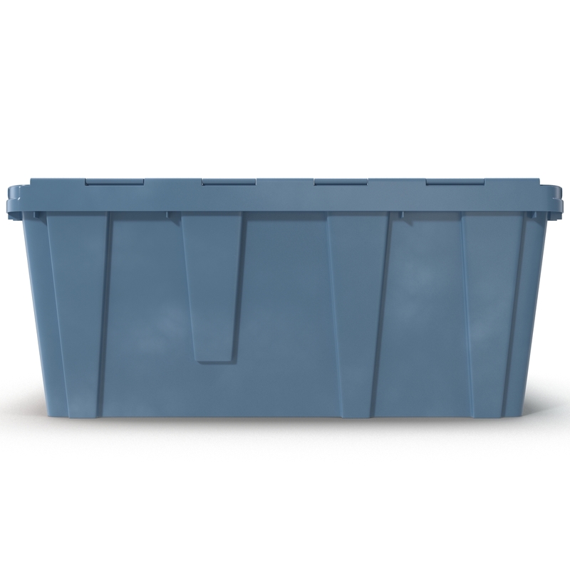 3d model of plastic crate lid