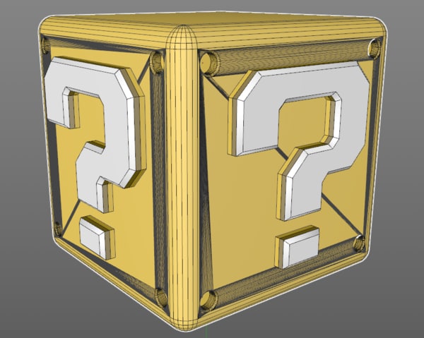 block mario 3d model