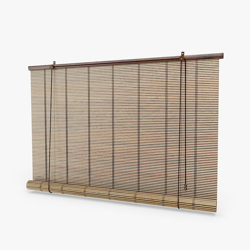 3d bamboo blinds model