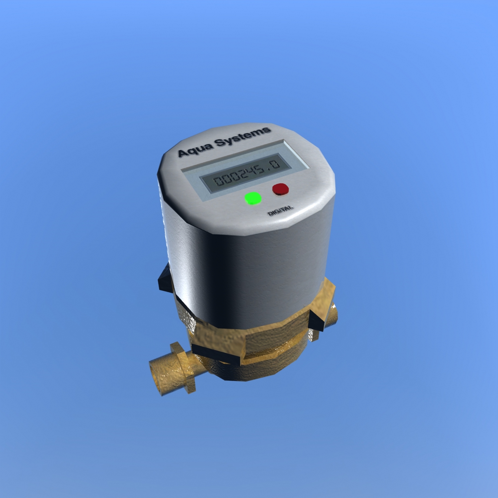 3d model small water pump