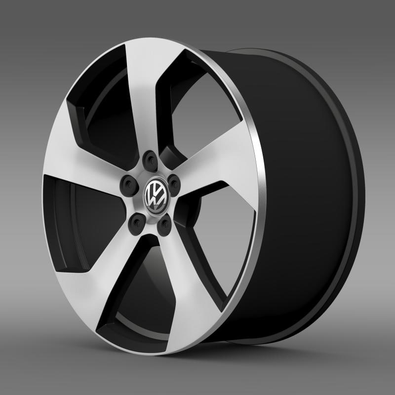 volkswagen golf gti rim 3d max