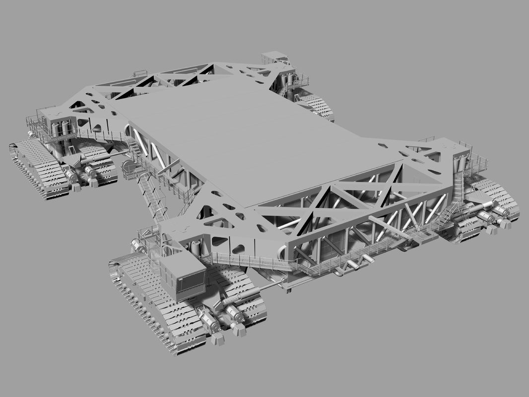 crawler transporter 3d model