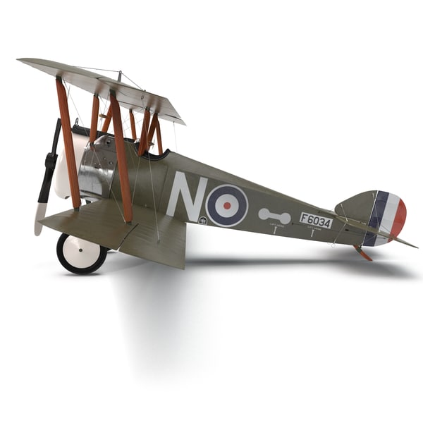 obj british wwi biplane fighter