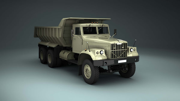 3ds max soviet truck kraz 256b