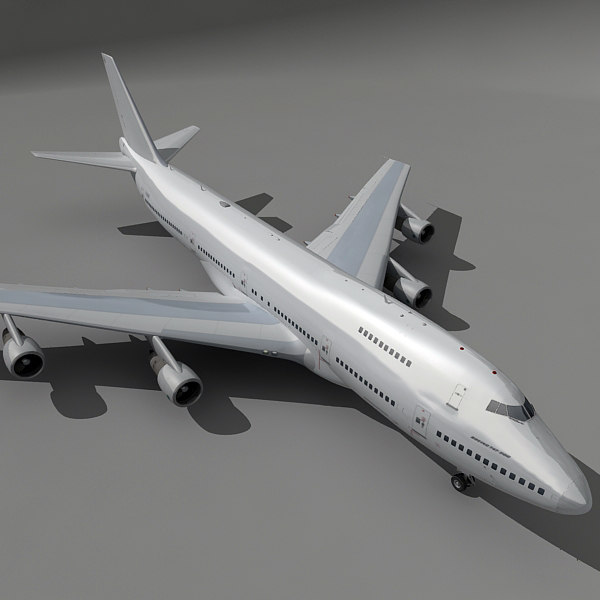 boeing 747-200 plane generic 3d max