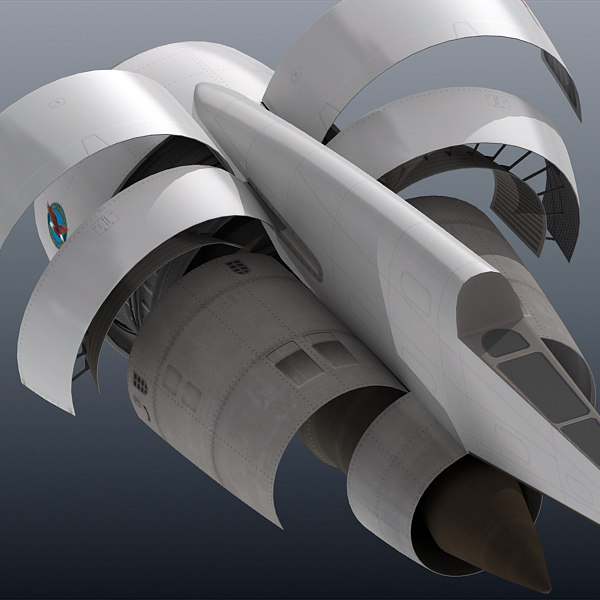 jt9d jet engine 3d model