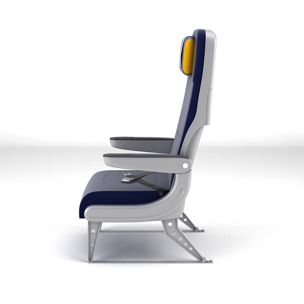 3d economy airplane seat model