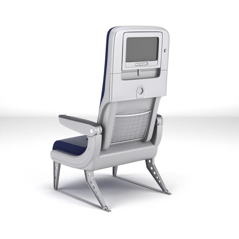 3d economy airplane seat model