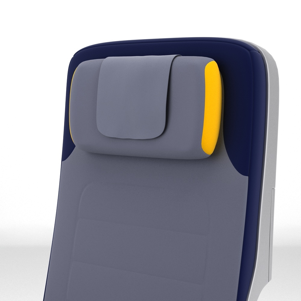 3d economy airplane seat model