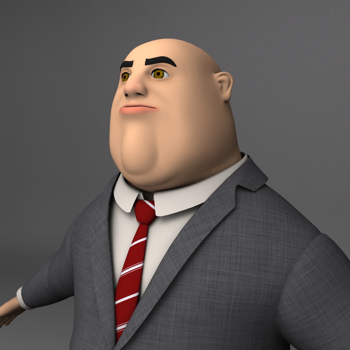 3d model evil business man