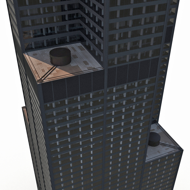 3d model willis tower