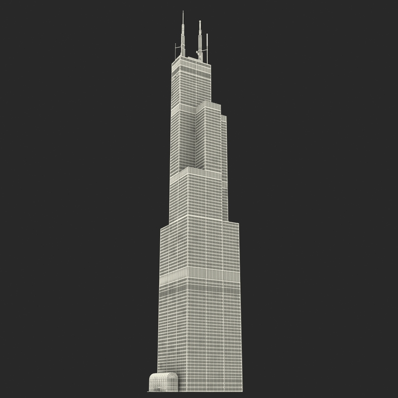 3d model willis tower