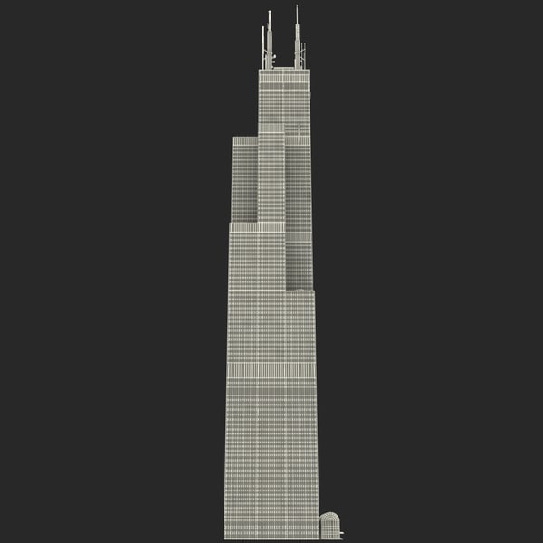 3d model willis tower