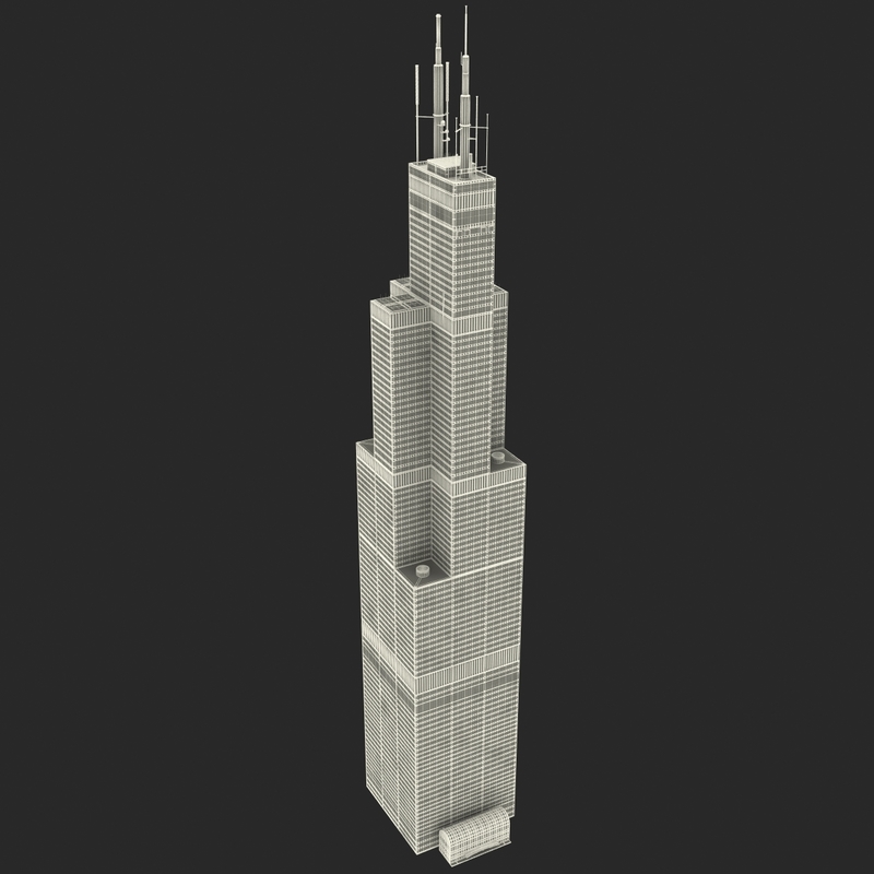 3d model willis tower