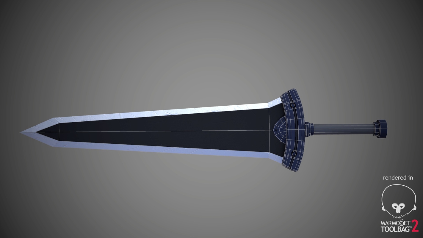 kirito spriggan sword 3d model