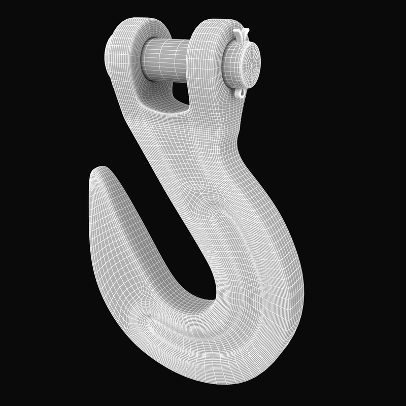 3d model of hook