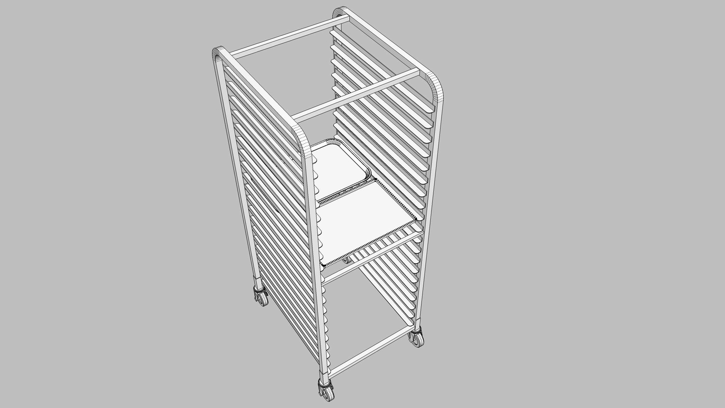 sheet tray rack style 3d c4d