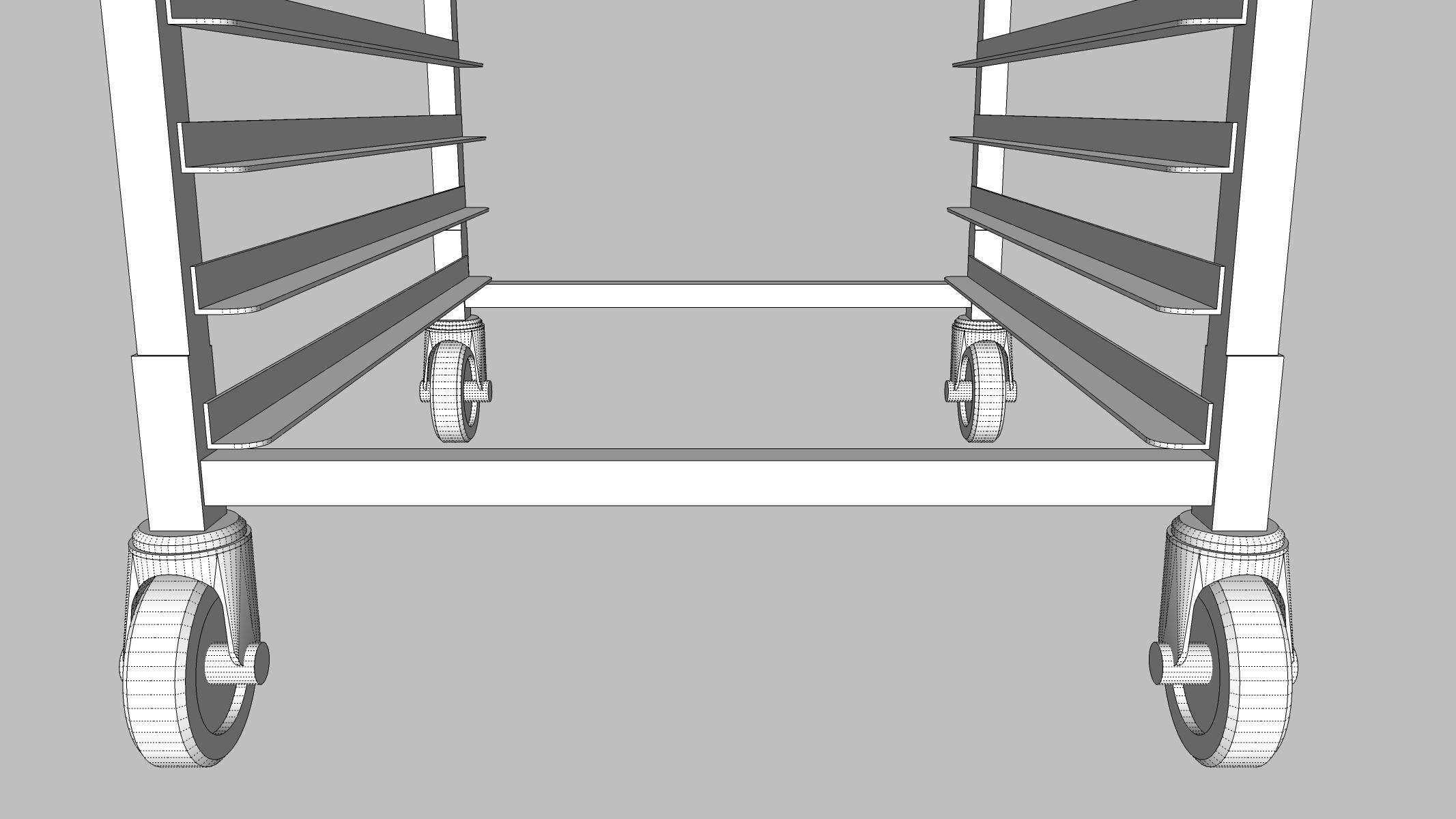 sheet tray rack style 3d c4d